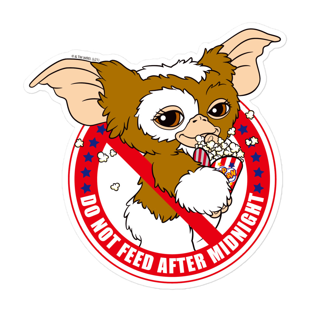 Gremlins Don't Feed After Midnight Die Cut Sticker Gremlins Don't Feed After Midnight Die Cut Sticker