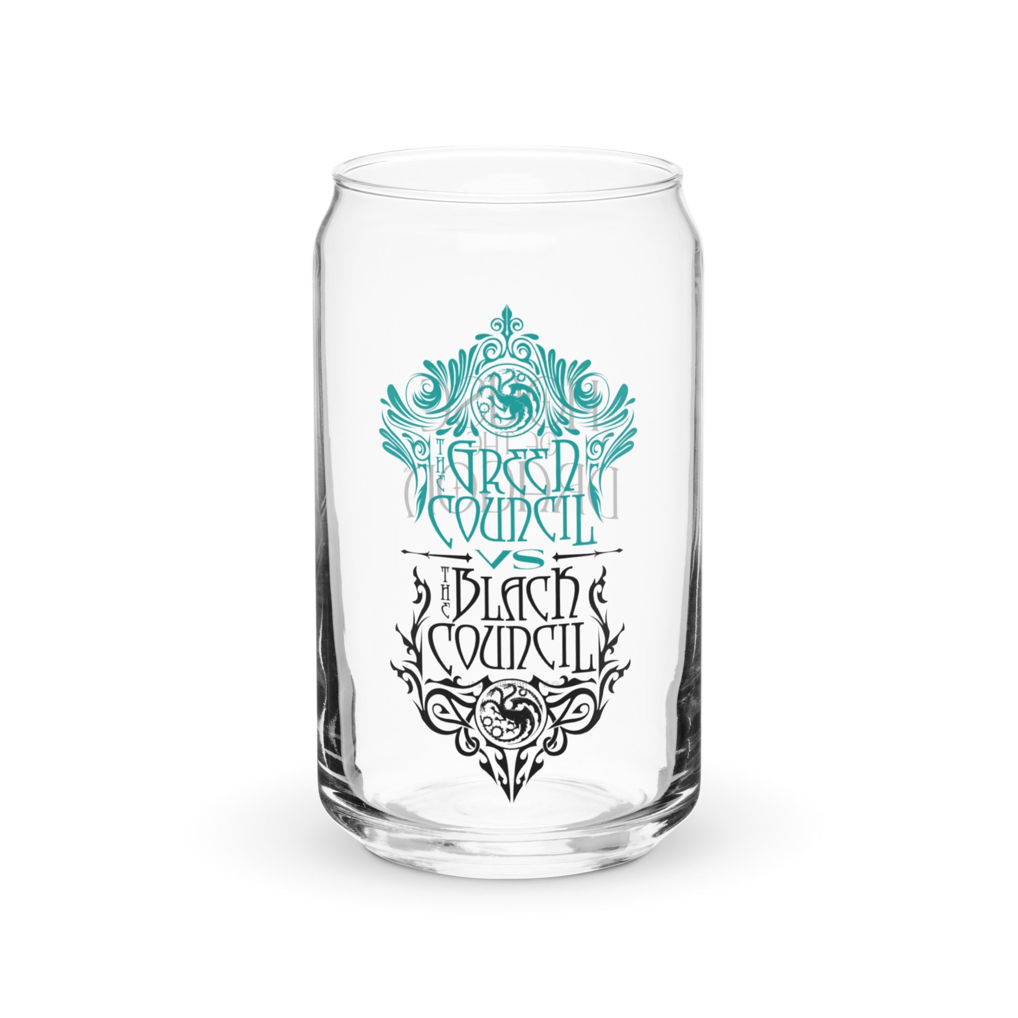 House of The Dragon Green Council vs. Black Council 16 oz Can Shaped G