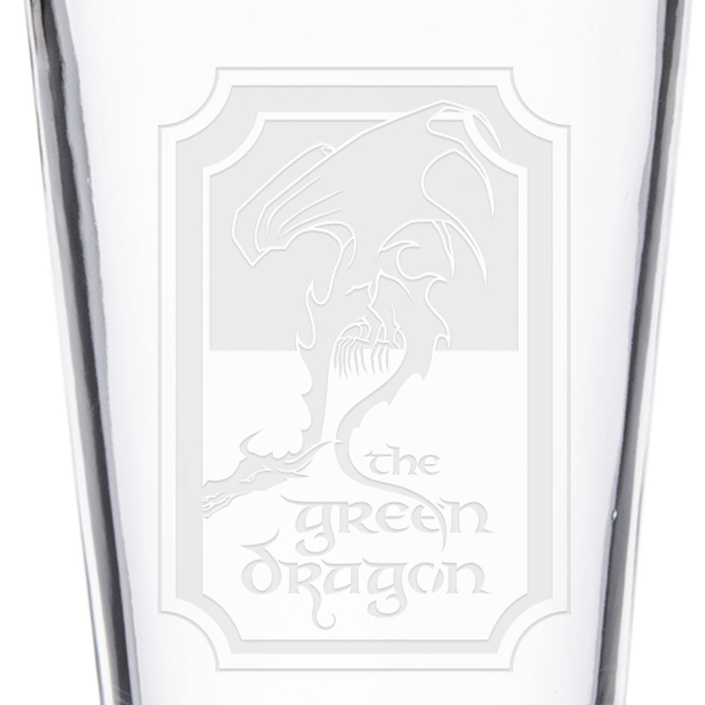 Lord Of The Rings The Green Dragon Pub Laser Engraved Pint Glass ...