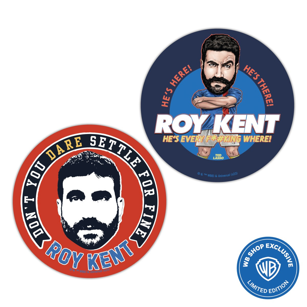 Ted Lasso Roy Kent Bobble Head Sticker